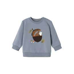 name it Sweatshirt "Fun" in Hellblau - 26% | Größe 74 | Baby-sweatshirts-jacken