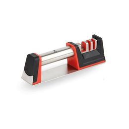 Laguiole Messerschärfer in Rot/ Schwarz - (B)23,5 x (H)7 x (T)5 cm - 15% | Kuechenhelfer