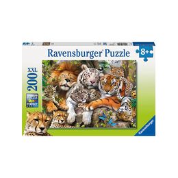 Ravensburger 200tlg. Puzzle "Schmusende Raubkatze"- ab 8 Jahren - 10% | Gesellschaftsspiele