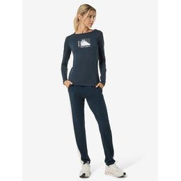 super.natural Funktionslongsleeve "Super Mountain" in Dunkelblau - 60% | Gr&ouml;&szlig;e L | Damen-outdoor-tops-shirts