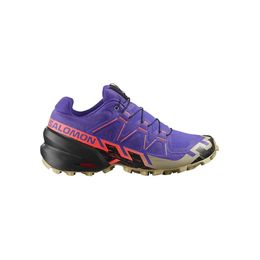 Salomon Trailrunningschuhe "Speedcross 6" in Lila/ Orange/ Khaki - 37% | Größe 36 2/3 | Damen-outdoorschuhe