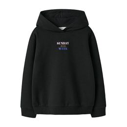 name it Hoodie "Fofina" in Schwarz - 28% | Größe 116 | Kinder-pullover