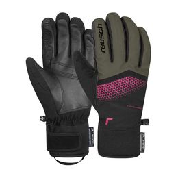 Reusch Funktionsfingerhandschuhe "Micky R-TEX XT" in Schwarz/ Bunt - 54% | Größe 6,5 | Damenhandschuhe