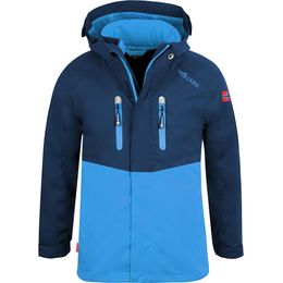 Trollkids 3in1-Funktionsjacke "Bryggen" in Dunkelblau/ Blau - 36% | Größe 128 | Kinderjacken