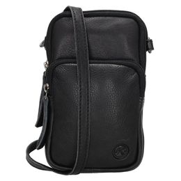 HIDE & STITCHES Leder-Handytasche in Schwarz - (B)10 x (H)17,5 x (T)4 cm - 57% | Damen-handytaschen