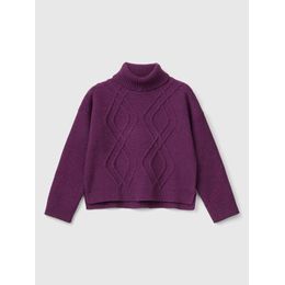 Benetton Rollkragenpullover in Lila - 61% | Gr&ouml;&szlig;e 122 | Kinder-pullover