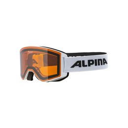 Alpina Ski-/ Snowboardbrille "Narkoja" in Weiß/ Orange - 35% | Damen-outdoor-ausruestung
