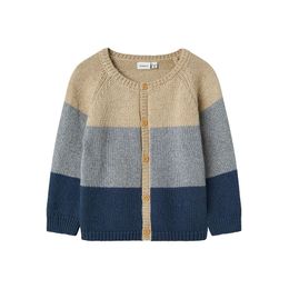 name it Cardigan "Oller" in Blau/ Beige - 22% | Größe 116 | Kinder-pullover