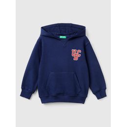 Benetton Hoodie in Dunkelblau - 47% | Größe 104 | Baby-sweatshirts-jacken