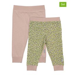 Mikk-line 2er-Set: Leggings in Rosa/ Grün - 52% | Größe 98 | Babyhosen