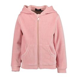 Blue Seven Kapuzensweatjacke kuschelige Nicki-Qualität rose 92 92 Lässige Sweatshirtjacke von Blue Seven
