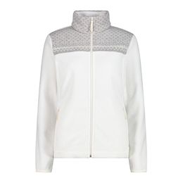 CMP Fleecejacke in Creme/ Grau - 56% | Gr&ouml;&szlig;e 46 | Damenjacken