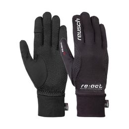 Reusch Funktionsfingerhandschuhe "Lhasa TOUCH-TEC" in Schwarz/ Silber - 31% | Größe 9,5 | Damenhandschuhe