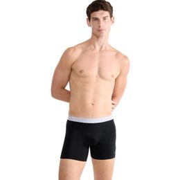 Sloggi Boxer »Men GO ABC 2.0« 2er Pack, 2 Stk. tlg., längeres Bein, Baumwollmix, weich, elastischer Bund BLACK XL - 2 Stk. 2 Stk. XL Herren-Short...