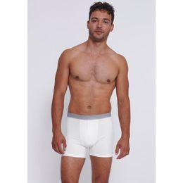 Sloggi Boxer »Men GO ABC 2.0« 2er Pack, 2 tlg., längeres Bein, Baumwollmix, weich, elastischer Bund WHITE XS - 2 2 XS Herren-Short im Doppelpack