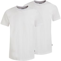 Jockey T-Shirt »American T-Shirt« 2er Pack, Single-Jersey, Cotton, weich white S S Herren-American T-Shirt von Jockey