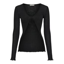 Seamless Basic Knit Cardigan female Black size One Size