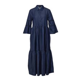 s.Oliver Blusenkleid Damen Größe 46 blau Winterkleid