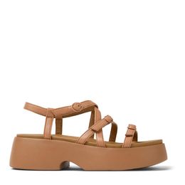 Camper Sandaletten mit Absatz - Sandalen Tasha - Gr. 40 (EU) - in Beige - f&uuml;r Damen