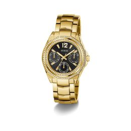Guess Analoguhr 'RITZY' Damen Gr&ouml;&szlig;e One Size gold / schwarz
