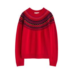 Seasalt Cornwall Pullover ' Gurnard's Head' ' Damen Gr&ouml;&szlig;e L navy / pink / rot