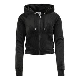 Juicy Couture Tall Zip-Up Hoodie 'MADISON' female Black size XL