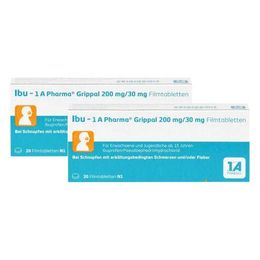 IBU-1A Pharma Grippal 200 mg/30 mg Filmtabletten Set (2x20St) 2 St