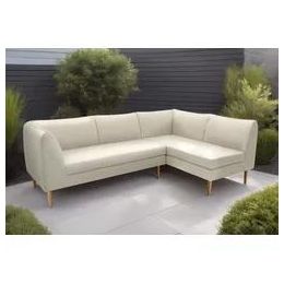 Sofa-Eckelement DOMO collection "Filho, individuell erweiterbar", beige (sand), B:159cm H:81cm T:82cm, 88% Olefin, 12% Polyethylene, Polsterelemente, Polsterm&ouml;bel f&uuml;r Terrasse, Garten und Balkon, speziell f&uuml;r Outdoor