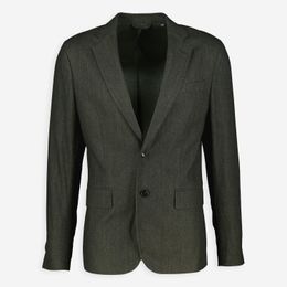 J. Lindeberg Dunkelgrüner Blazer aus Wollmischung