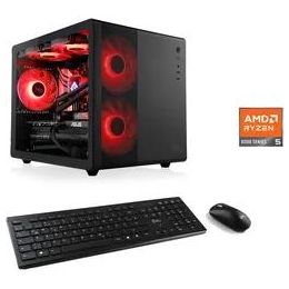 CSL PC "Cube V24220", schwarz, Microsoft Windows 11 Home (64 Bit), 32 GB RAM 1.000 GB SSD, Desktop-PCs, PC