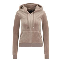 Juicy Couture Tall Zip-Up Hoodie 'ROBERTSON' female Brown size L