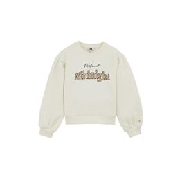 WE Fashion Sweatshirt M&auml;dchen Gr&ouml;&szlig;e 134/140 sand / schwarz / offwhite