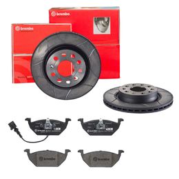 Brembo Bremsensatz-Vorderachse MAX LINE Bremsensatz, Scheibenbremse vorne rechts links innenbel&uuml;ftet 280mm f&uuml;r SKODA VW (SVW) ROEWE (SAIC) SEAT (FAW)
