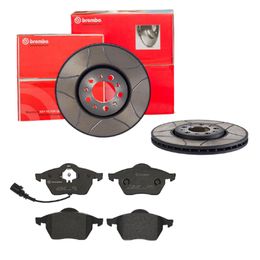 Brembo Bremsensatz-Vorderachse MAX LINE / STANDARD Bremsensatz, Scheibenbremse vorne rechts links innenbelüftet 288mm für SKODA VW (SVW) SEAT (FAW) AU