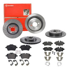 Brembo Bremsensatz-Vorn und hinten SG00000E3N Bremsensatz, Scheibenbremse vorne rechts links innenbel&uuml;ftet 280mm f&uuml;r MINI BOLINDER MUNKTELL BMW 342167