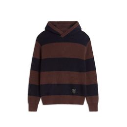 thinking mu Hoodie 'Tobby' Herren Gr&ouml;&szlig;e L marine / braun