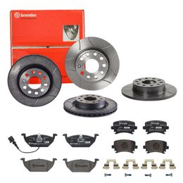 Brembo Bremsensatz-Vorn und hinten SG00000E78 Bremsensatz, Scheibenbremse vorne rechts links innenbel&uuml;ftet 280mm f&uuml;r SKODA VW (SVW) ROEWE (SAIC) SEAT