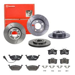 Brembo Bremsensatz-Vorn und hinten SG00000E55 Bremsensatz, Scheibenbremse vorne rechts links innenbel&uuml;ftet 230mm f&uuml;r SKODA VW SEAT PEUGEOT (FAW) (SVW)