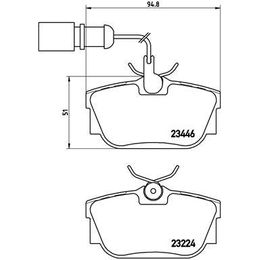 Brembo Bremsensatz-Vorn und hinten SG00000F23 Bremsensatz, Scheibenbremse vorne rechts links innenbel&uuml;ftet 300mm f&uuml;r SKODA VW SEAT AUDI FORD 7D0698151