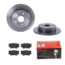 Brembo Bremsensatz-Hinterachse COATED DISC LINE / STANDARD Bremsensatz, Scheibenbremse hinten rechts links voll 281mm f&uuml;r LEXUS PONTIAC TOYOTA (FAW) 4