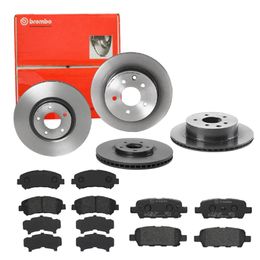 Brembo Bremsensatz-Vorn und hinten SG00000E39 Bremsensatz, Scheibenbremse vorne rechts links innenbel&uuml;ftet 320mm f&uuml;r INFINITI RENAULT SUZUKI HAIMA (FA