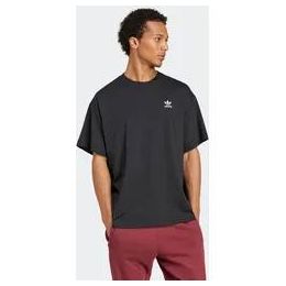 T-Shirt Adidas ORIGINALS "ESS OS TEE", Herren, Gr. L, schwarz, Obermaterial: 100% Baumwolle, Shirts T-Shirt, lockere Silhouette, mit geripptem Rundhalsausschnitt, aus Baumwolle