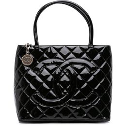 Chanel Shopper - Patent Medallion Tote - Gr. unisize - in Schwarz - f&uuml;r Damen