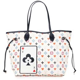 Louis Vuitton Shopper - Monogram Game On Neverfull MM - Gr. unisize - in Wei&szlig; - f&uuml;r Damen