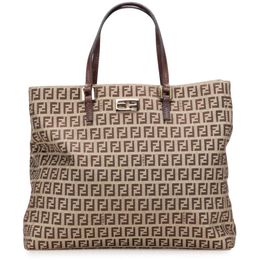 Fendi Shopper - Zucchino Canvas Tote - Gr. unisize - in Braun - f&uuml;r Damen