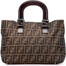Fendi Shopper - Small Zucca Canvas Twins Tote - Gr. unisize - in Braun - f&uuml;r Damen