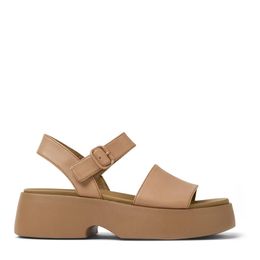 Camper Sandaletten mit Absatz - Sandalen Tasha - Gr. 39 (EU) - in Beige - f&uuml;r Damen