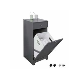 sobuy W&auml;scheschrank in Grau - (B)40 x (H)90 x (T)38cm | Gr.: onesize