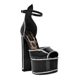 Philipp Plein Sandaletten mit Absatz - Sandalen High Heels - Gr. 41 (EU) - in Schwarz - f&uuml;r Damen