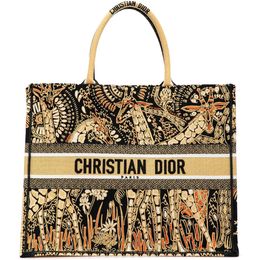 Christian Dior Shopper - 2019 Large Canvas Embroidered Dior Animals Giraffe - Gr. unisize - in Gelb - f&uuml;r Damen